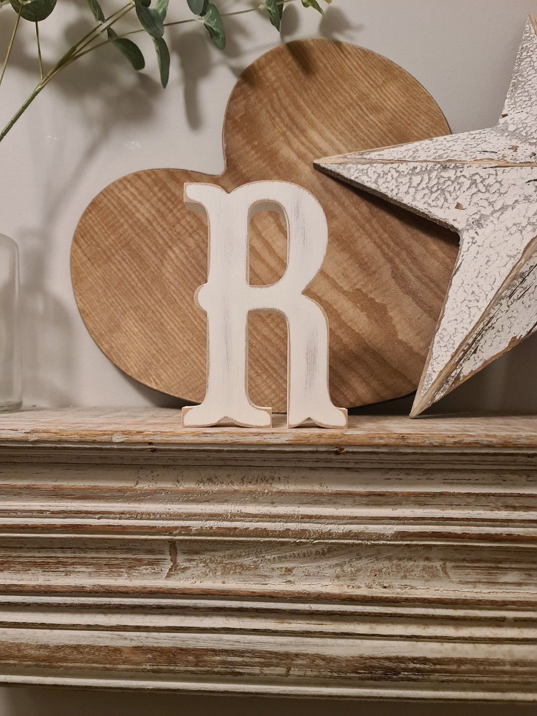 Wooden Letters, Alphabet Letters, Uppercase, Painted Letters, MDF ...