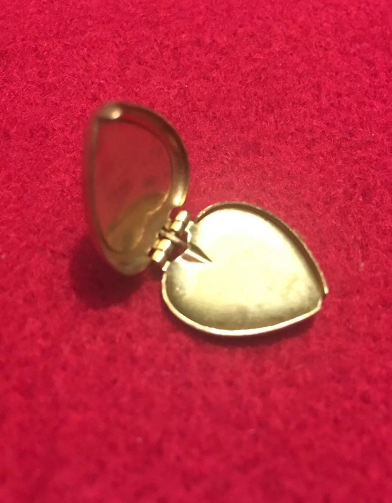 10 Vintage Brass HEART LOCKETS LOT Beads Pendant Jewelry Making - Etsy