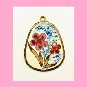 Enamel Pendant - Etsy