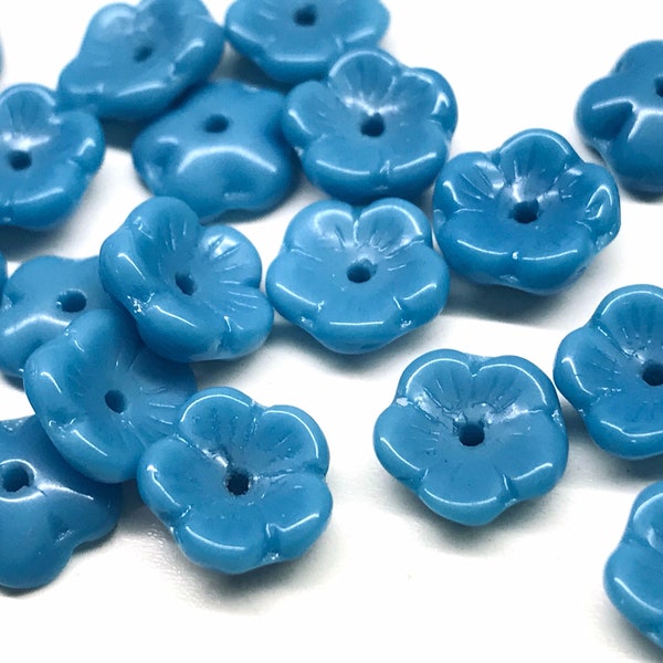 Blue Flower Beads - Etsy