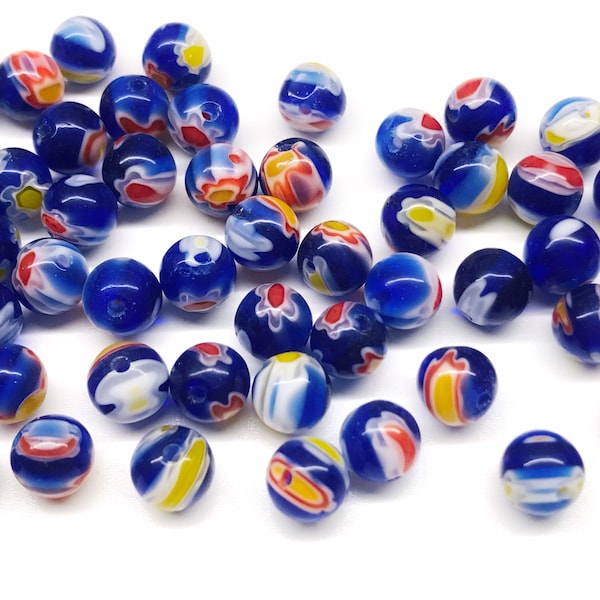 Blue Millefiori Venetian - Etsy