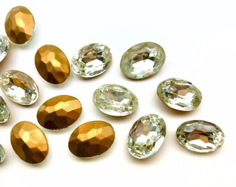 Oval Rhinestones - Etsy