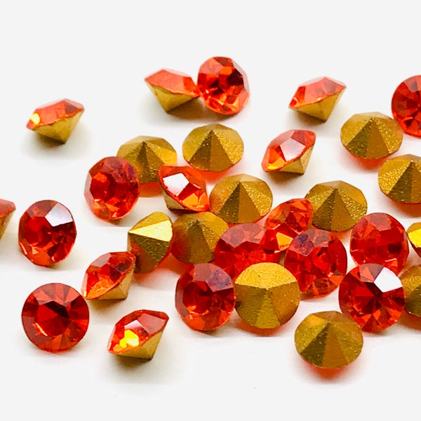 Orange Rhinestones - Etsy