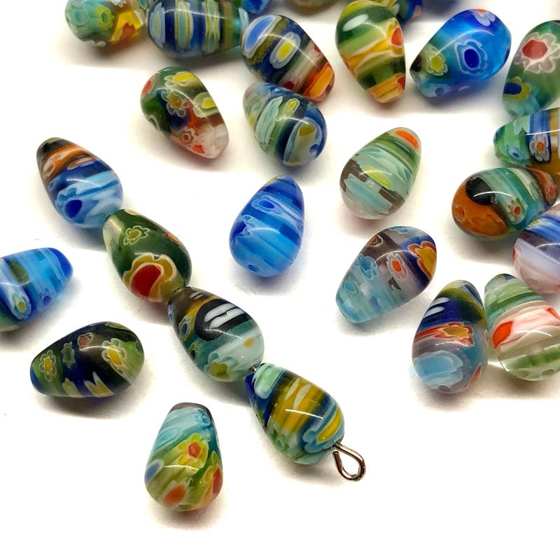 Glass Beads Millifiore - Etsy