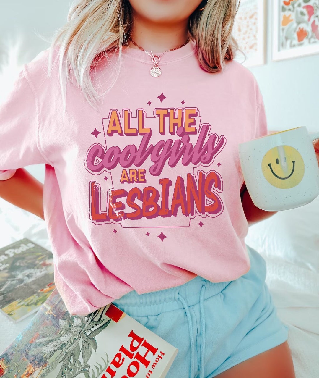 All The Cool Girl Lesbians Shirt Lesbian Pride Tshirt Queer Shirt