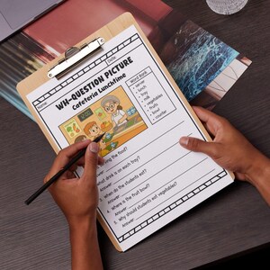 WH Questions Picture Scenes Worksheets | Who What When Where Why ...
