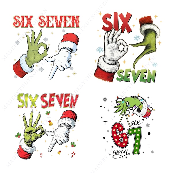 6 7 Png Christmas Ornament - Etsy UK