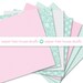 Mint Digital Paper Pack. Pink Digital Paper Pack. Paisley Clipart ...