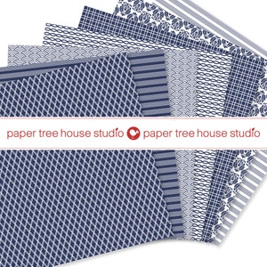 Navy Digital Paper. Blue Digital Paper Pack. Nautical Paper. Navy ...