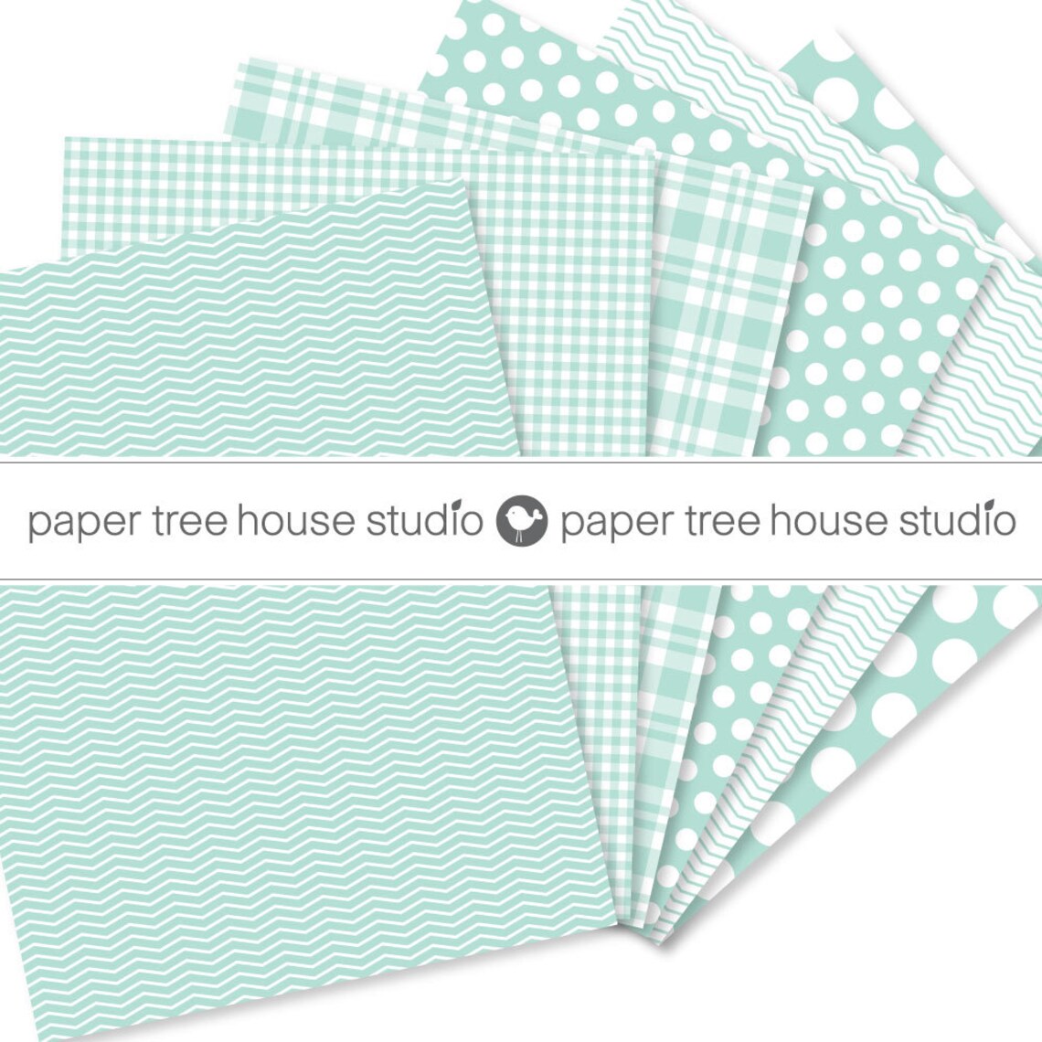 Mint Green Digital Paper. Mint Green Paper Pack. Polka Dot Paper. Mint ...