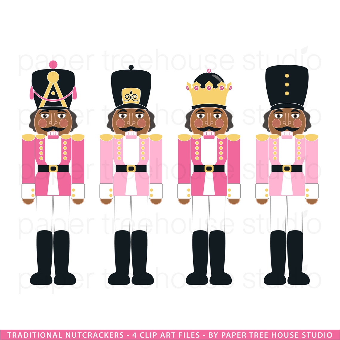 Pink Nutcracker Clip Art. Nutcracker Clipart. (Instant Download) - Etsy