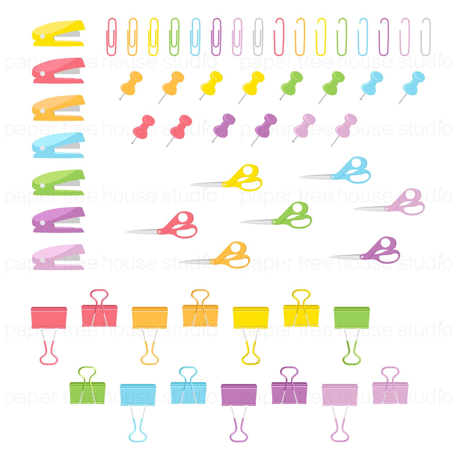 School Supplies Back to School Clip Art Set. Clip Art. - Etsy