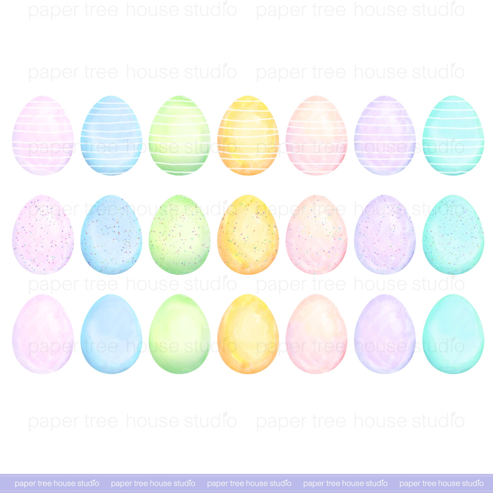 Watercolor Easter Egg Clip Art. Easter Clip Art. Easter Egg Clip Art ...