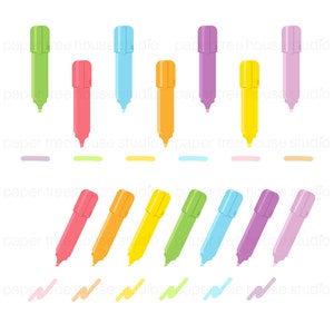 School Supplies Back to School Clip Art Set. Clip Art. Notebook ...