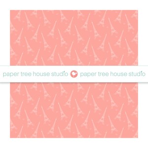 Vacation Digital Paper. Paris Digital Paper. Eiffel Tower Clipart ...