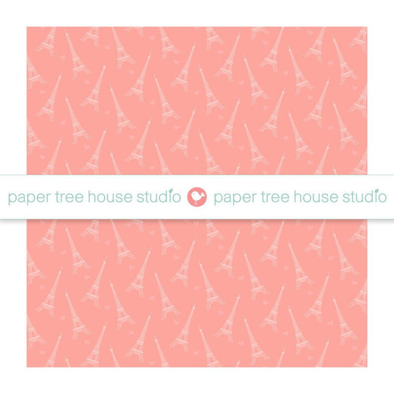 Vacation Digital Paper. Paris Digital Paper. Eiffel Tower | Etsy