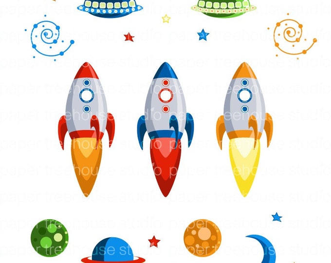 Space Clip Art, Rocket Clip Art, Aliens Clip Art, Boys Clip Art, Hand ...