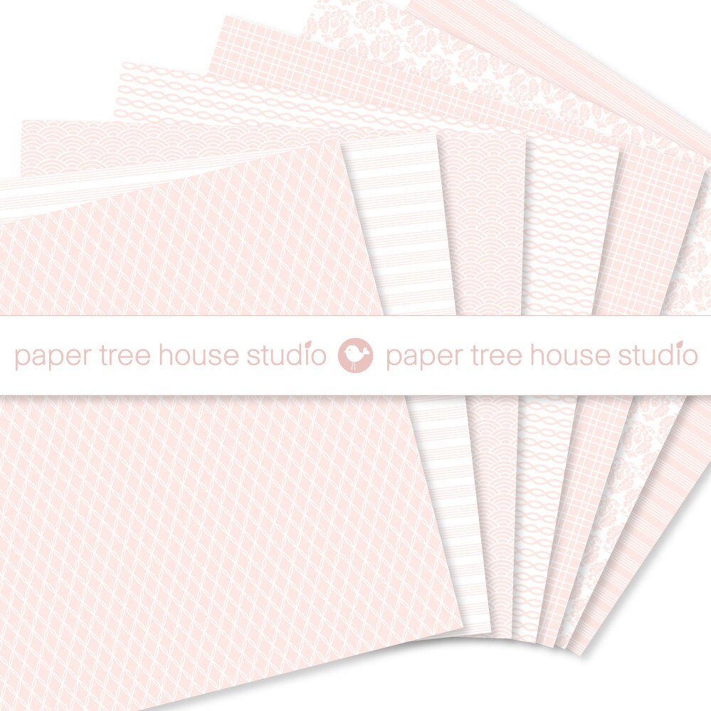 Blush Pink Digital Paper. Light Pink Digital Paper. Blush - Etsy