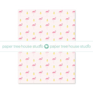 Flamingo Digital Paper. Pink Flamingo Print. Pineapple Paper. Flamingo ...