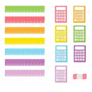 School Supplies Back to School Clip Art Set. Clip Art. Notebook ...