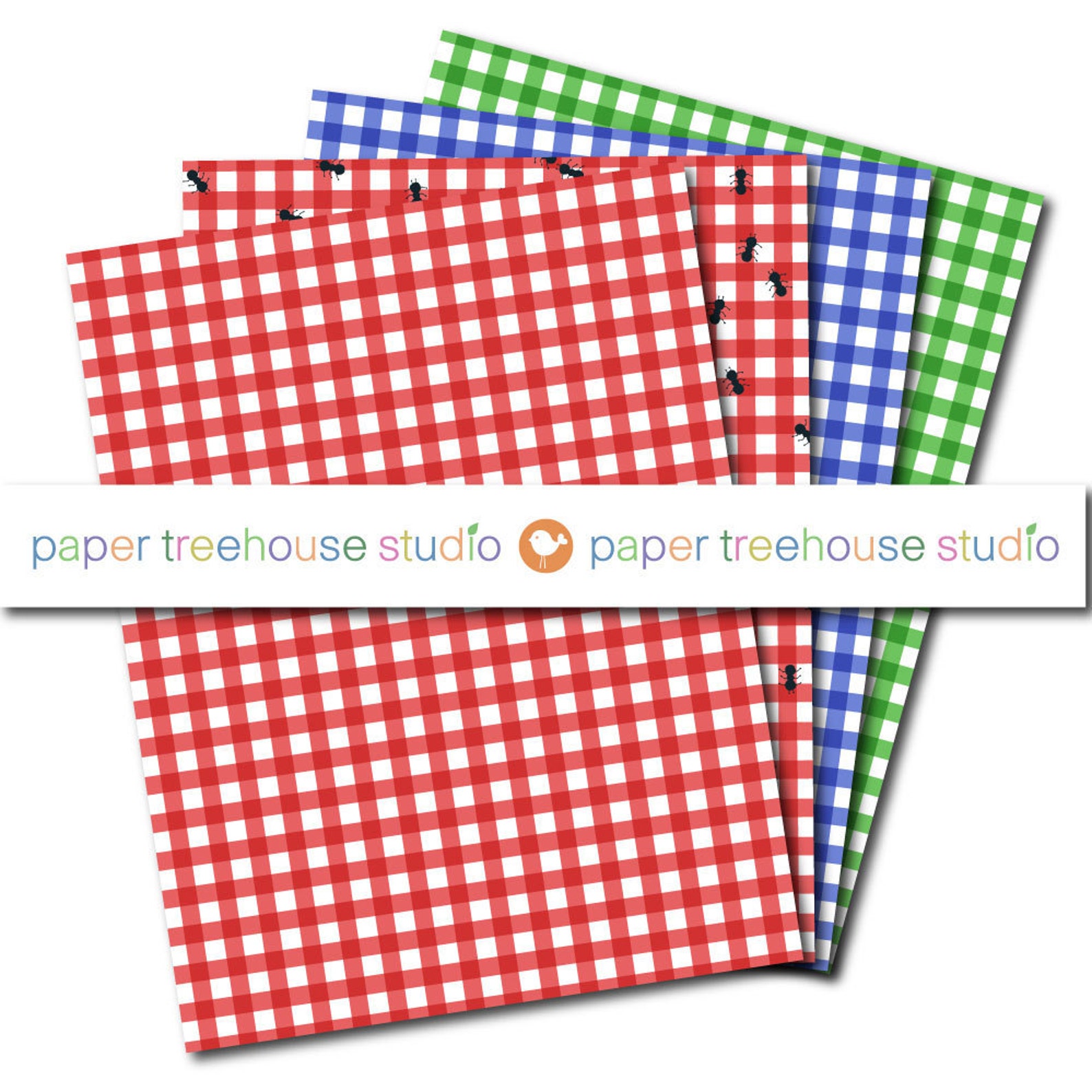 Gingham Digital Paper. Gingham Pattern. Gingham Paper Pack. Plaid Paper ...