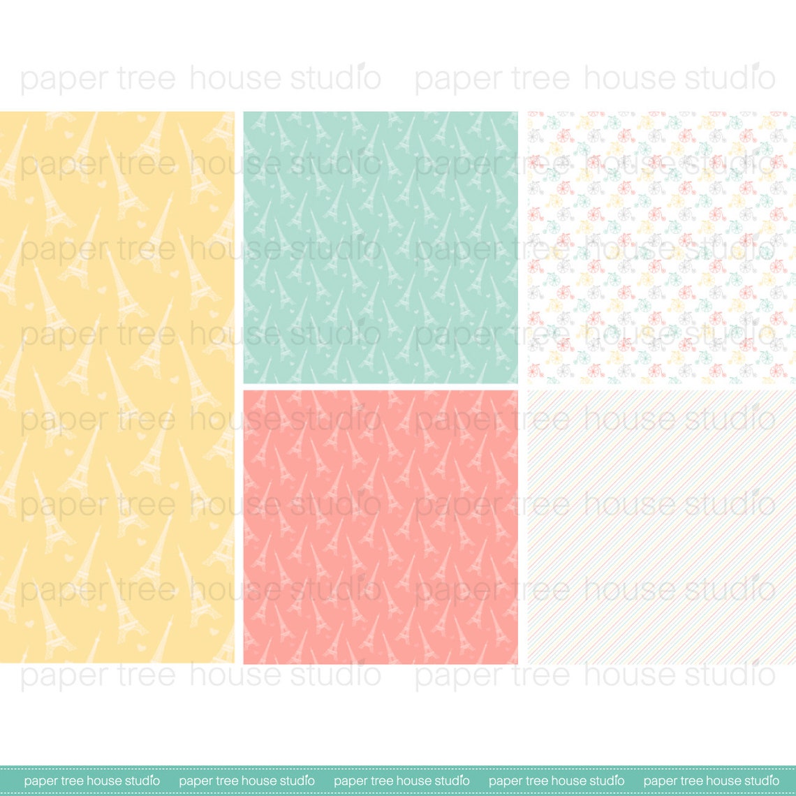 Paris Clip Art and Paper Bundle. Digital Download. Travel Clip - Etsy