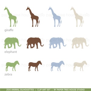 Zoo Clip Art. Safari Clip Art. Animal Clipart. Giraffe Clip Art. Lion ...