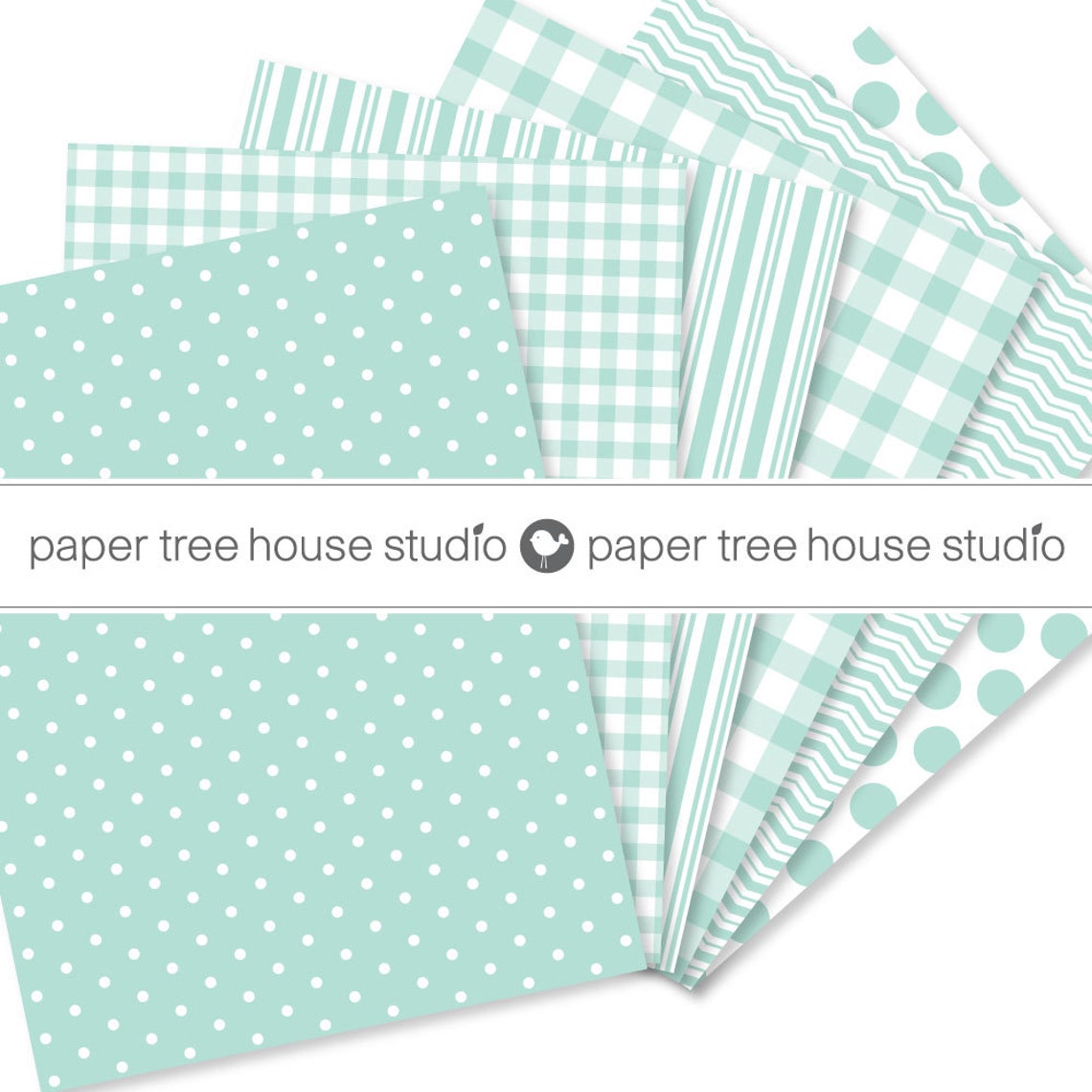 Mint Green Digital Paper. Mint Green Paper Pack. Polka Dot Paper. Mint ...
