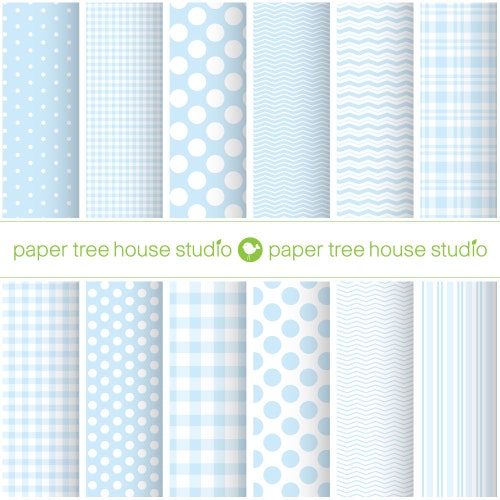It's a Boy Blue Lamb Digital Paper Boy Patterns | Etsy