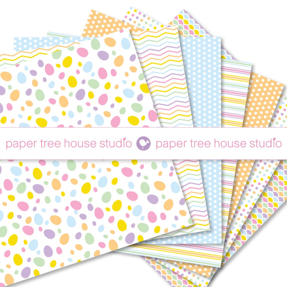 Easter Digital Papers. Easter Digital Scrapbook Paper. Bunny Print ...