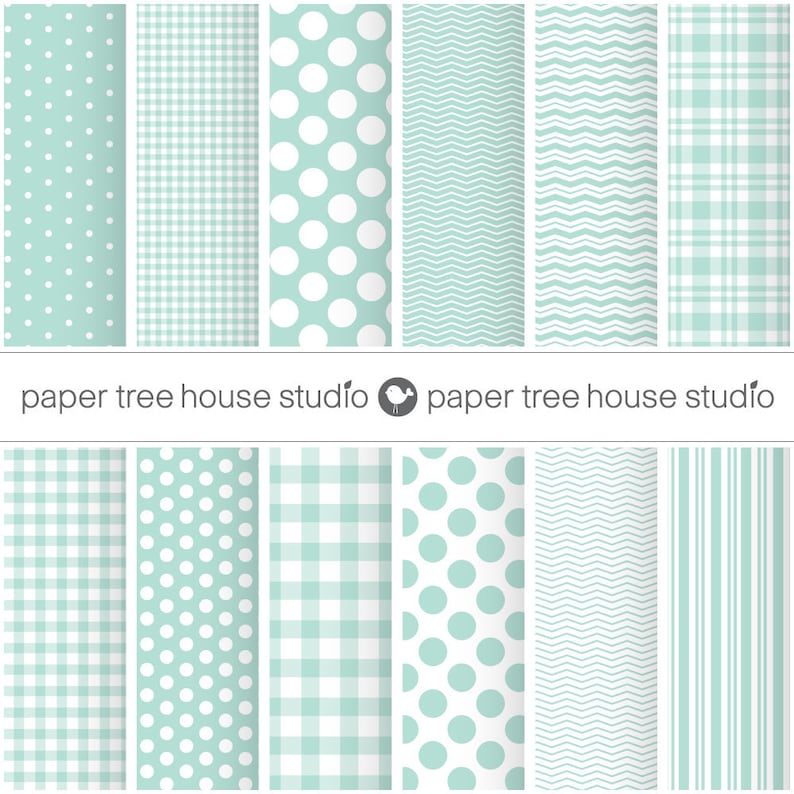 Mint Green Digital Paper. Mint Green Paper Pack. Polka Dot Paper. Mint ...