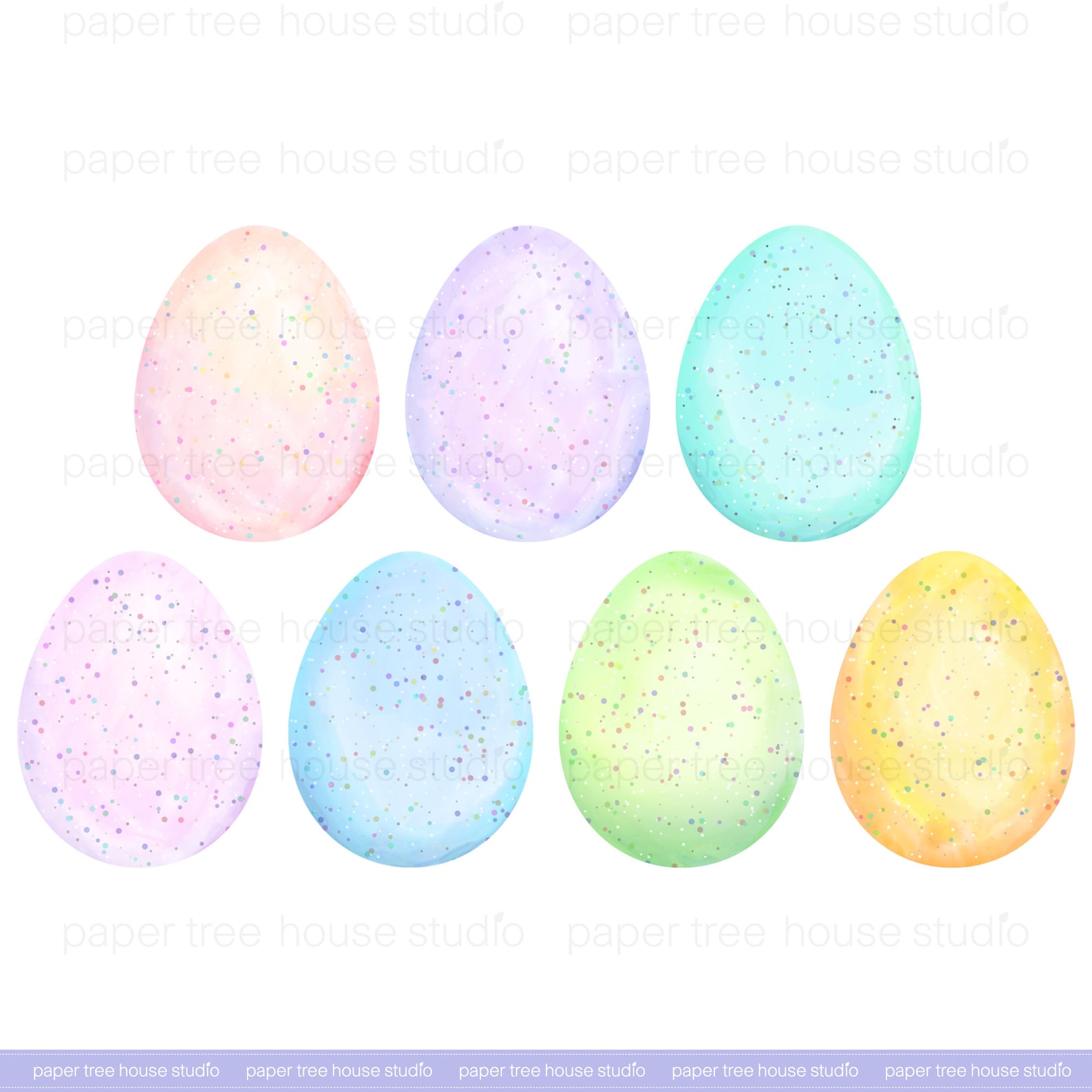 Watercolor Easter Egg Clip Art. Easter Clip Art. Easter Egg Clip Art ...