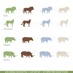 Zoo Clip Art. Safari Clip Art. Animal Clipart. Giraffe Clip Art. Lion ...