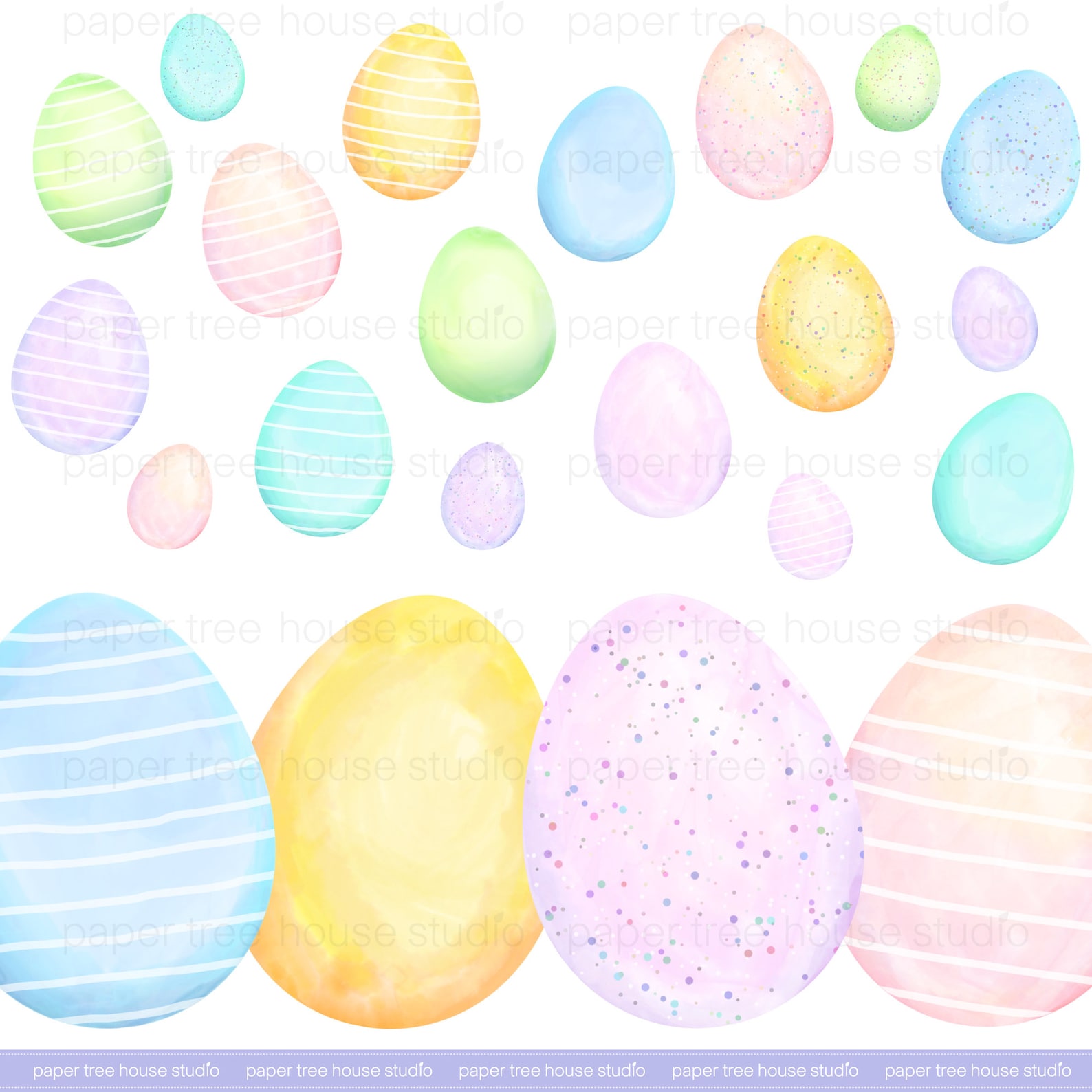 Watercolor Easter Egg Clip Art. Easter Clip Art. Easter Egg Clip Art ...