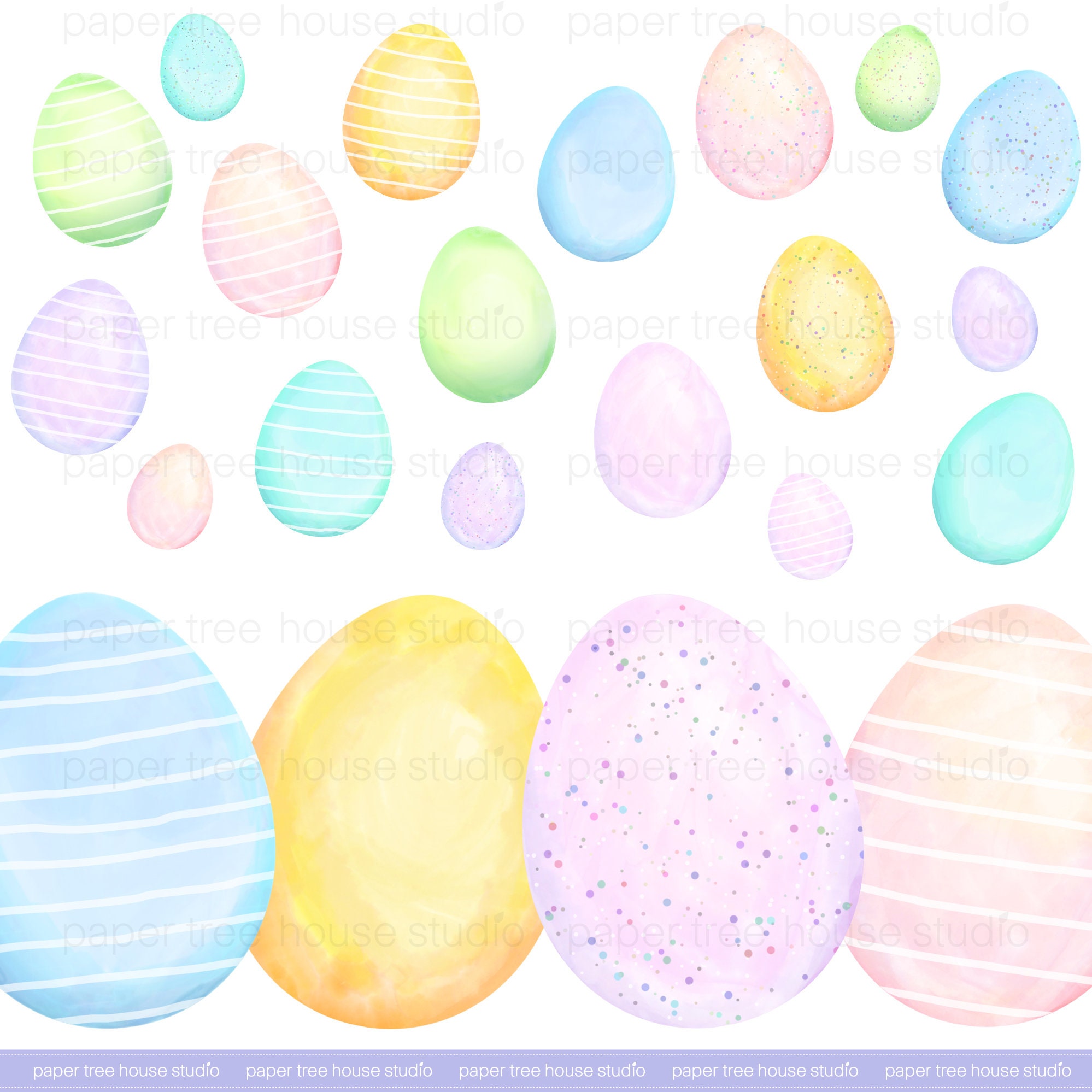 Watercolor Easter Egg Clip Art. Easter Clip Art. Easter Egg Clip Art ...