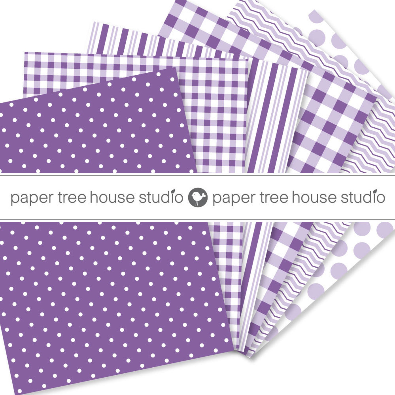 Purple Digital Paper. Purple Polka Dots Paper. Purple Plaid Digital ...