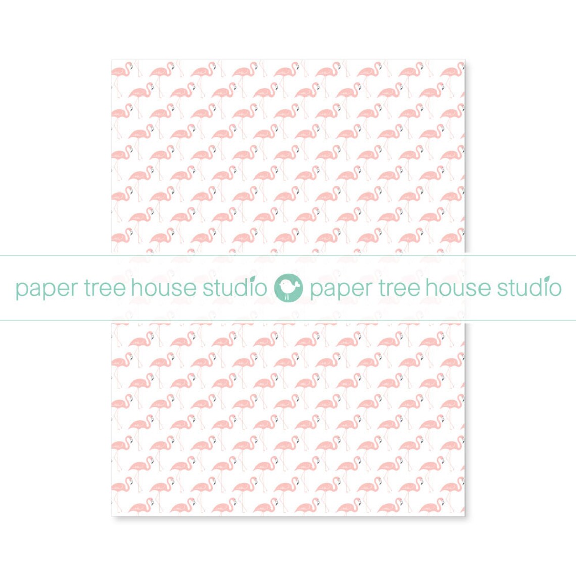 Flamingo Digital Paper. Pink Flamingo Print. Pineapple Paper. | Etsy