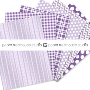 Purple Digital Paper. Purple Polka Dots Paper. Purple Plaid Digital ...