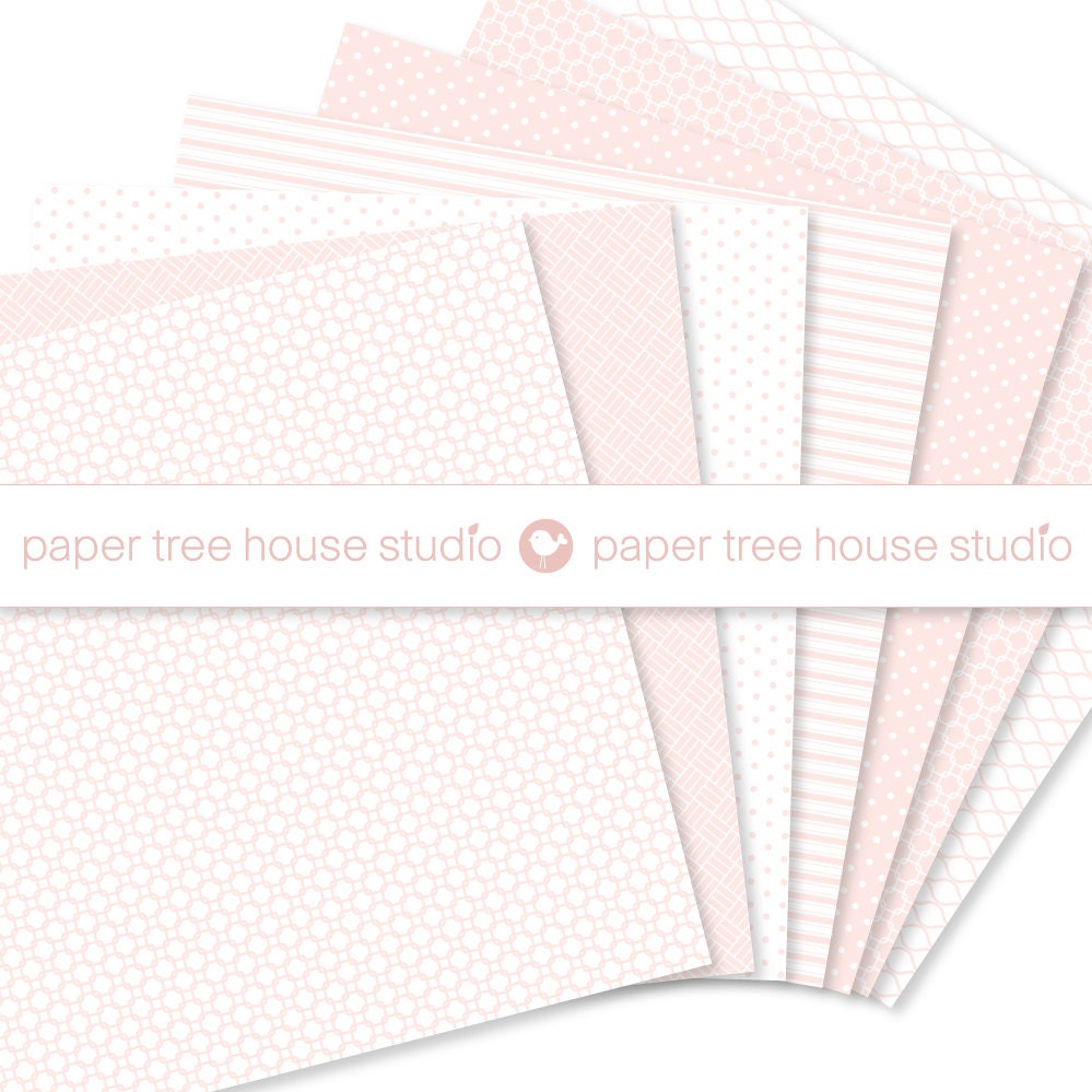 Blush Pink Digital Paper. Light Pink Digital Paper. Blush - Etsy