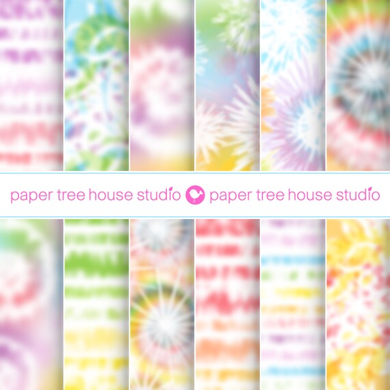 Tie Dye Digital Papers. Tie Dye Download. Pastel Tie Dye. - Etsy