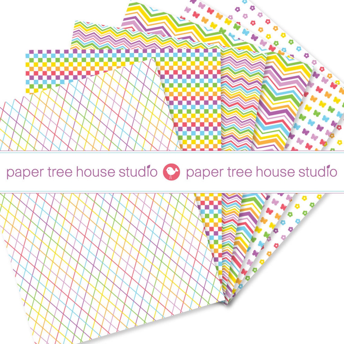 Rainbow Digital Paper. Rainbow Scrapbook Paper. Rainbow - Etsy