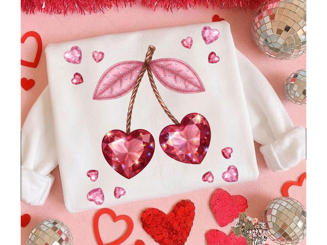 Retro Valentine PNG – Coquette Cherry Preppy Love Diamonds Heart ...