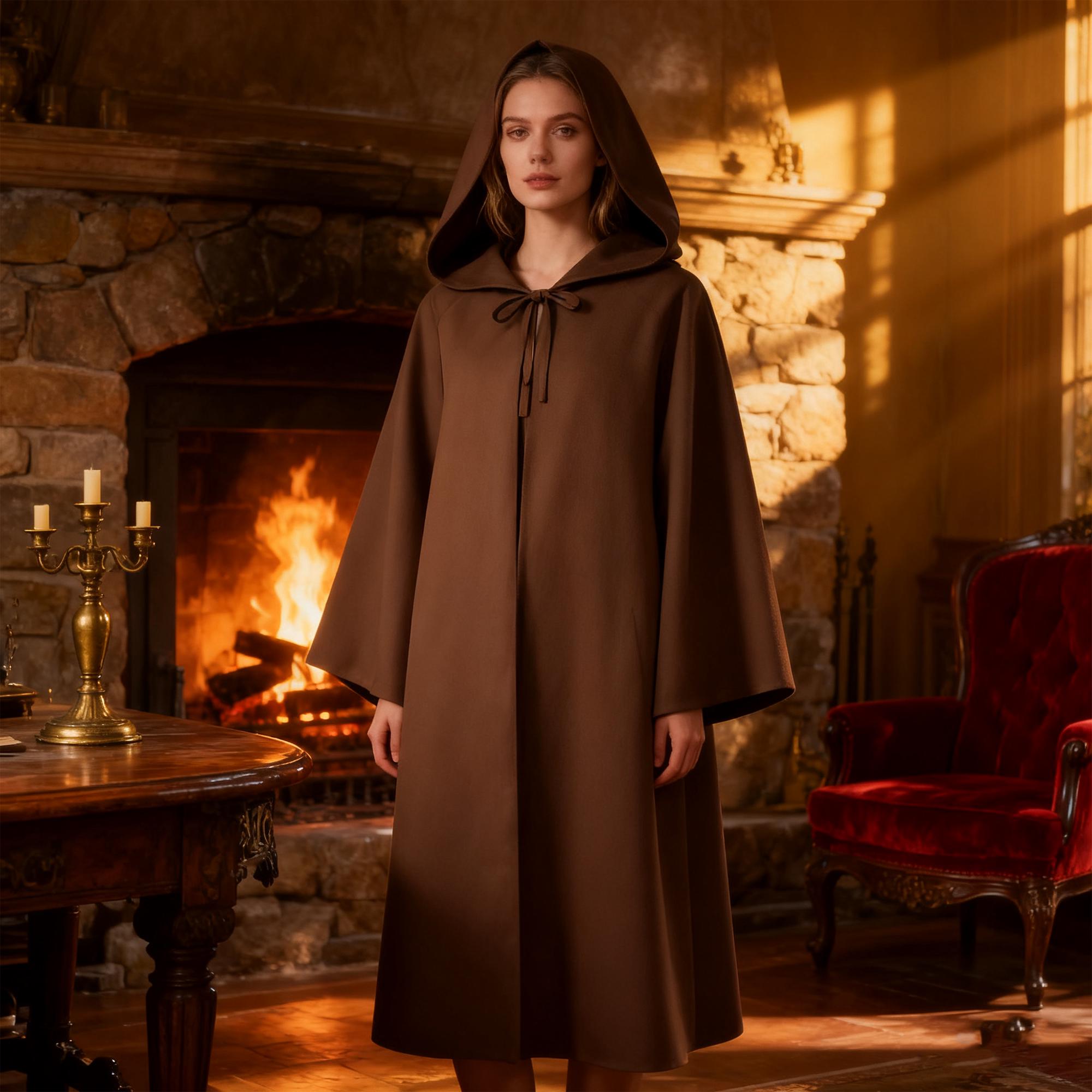 Medieval Retro Cloak, Cosplay Death Dressed as Cape,adult Witch Hooded ...
