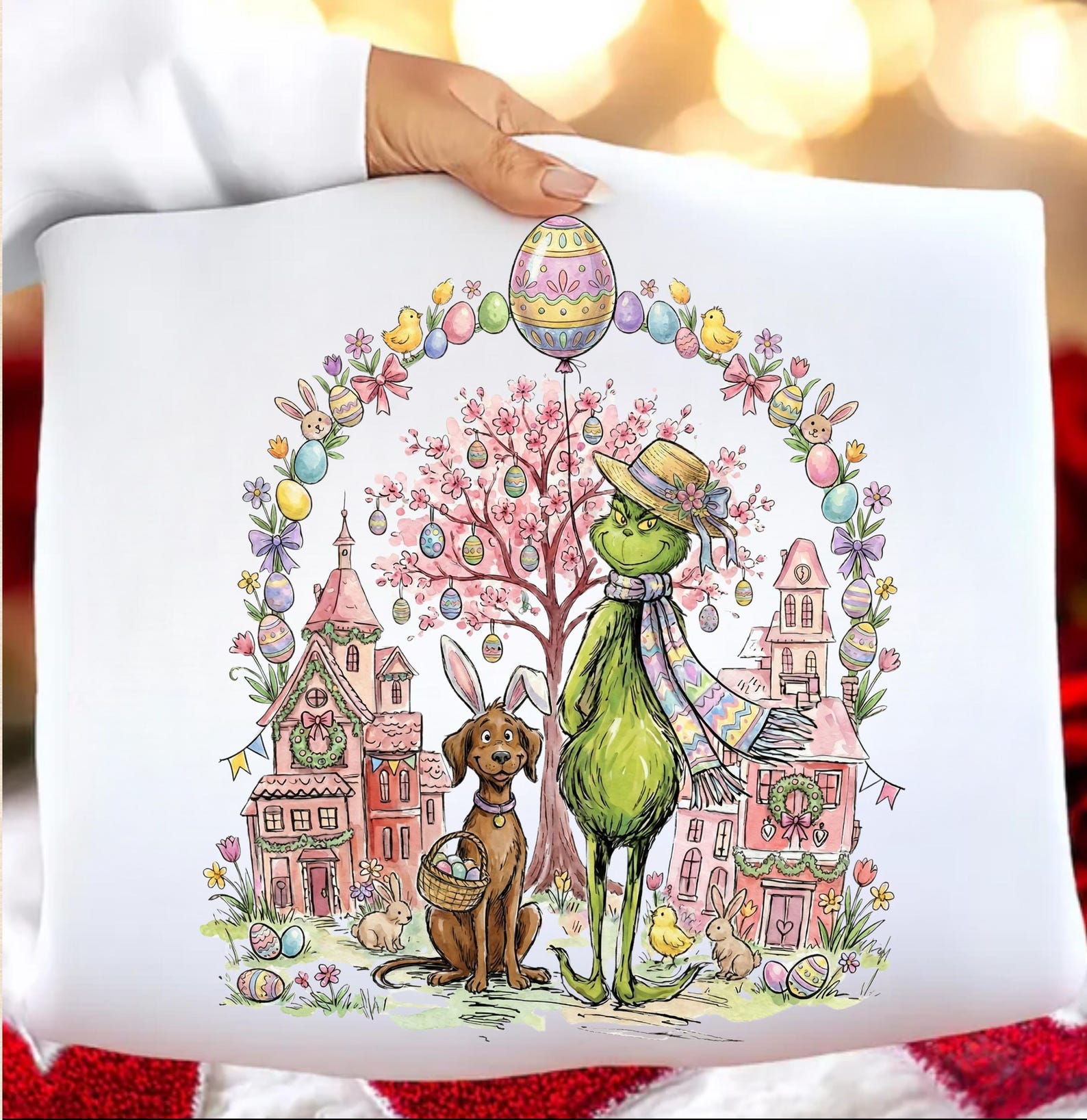 Retro Grinch Easter Png, Cartoon Movie Easter Png, Funny Easter Png ...