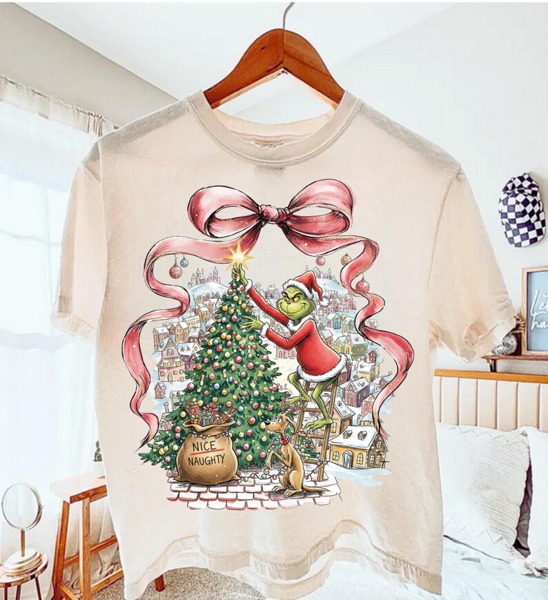 Retro Christmas Grinch PNG, Vintage Movie Character (digital Download ...