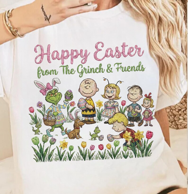 Faux Yarn Easter Grinch and Friends Png, Bunny Easter Gricnh Png ...