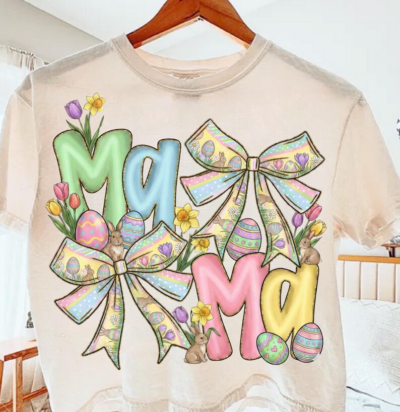 Preppy Mama Easter Png, Easter Mama PNG, Easter Bunny Png, Happy Easter ...