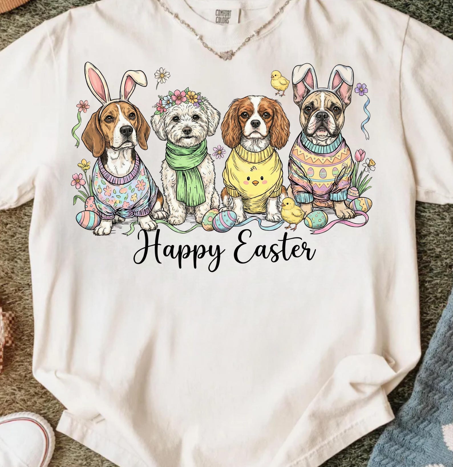 Dog Easter PNG, Happy Easter PNG, Coquette Easter Bunny Png, Spring ...