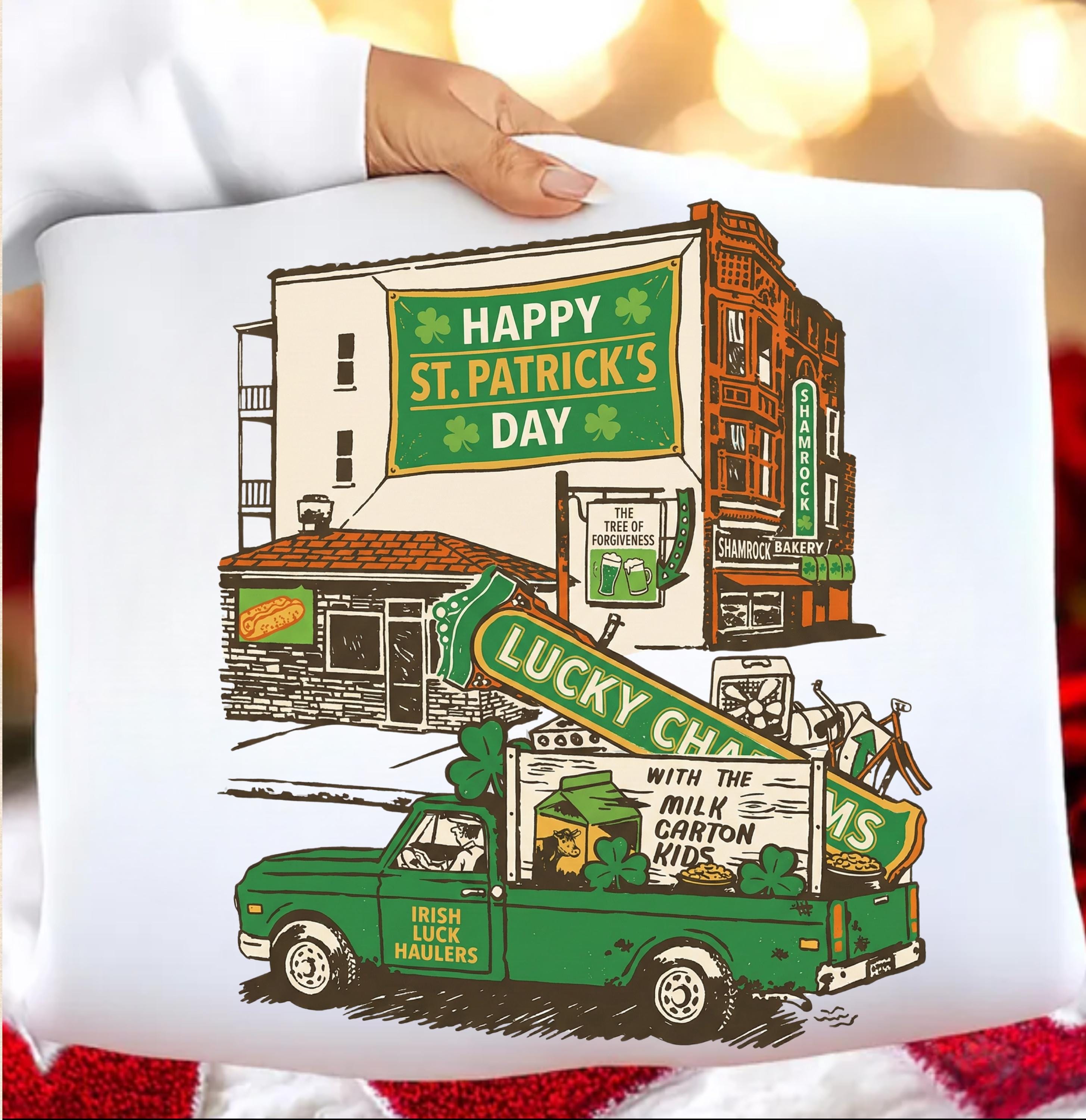 Happy St Patricks Day Motel Png, Car Patricks Day Png, Funny St ...