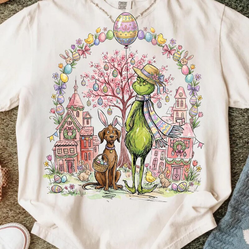 Grinch Spring Shirt - Etsy
